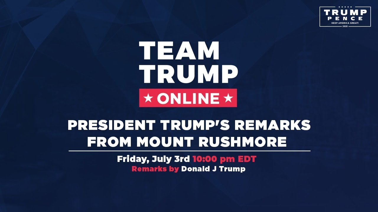 President Trump's Remarks from Mount Rushmore! - THE MIAMI METROPOLIS