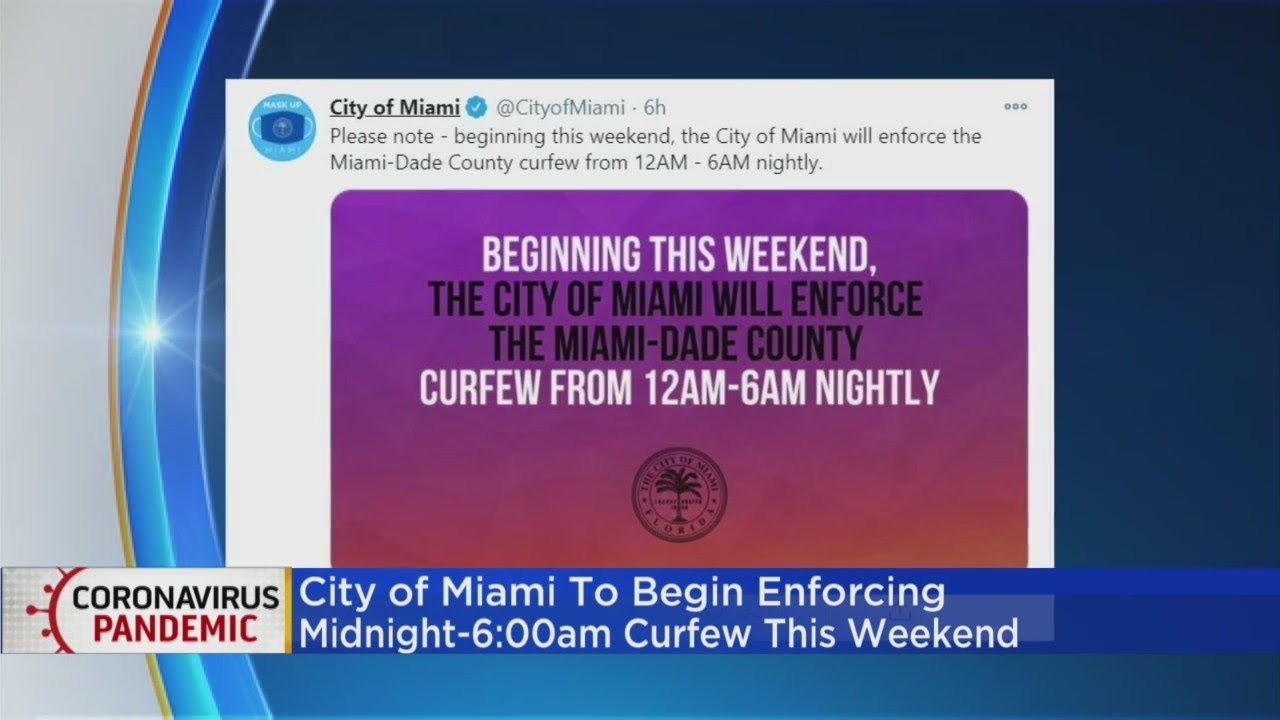 Miami Curfew Goes Into Effect This Weekend - THE MIAMI METROPOLIS