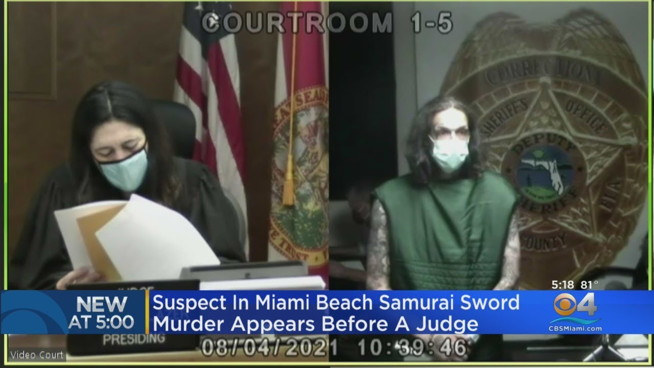 Suspect In Miami Beach Samurai Sword Murder Appears Before A Judge ...