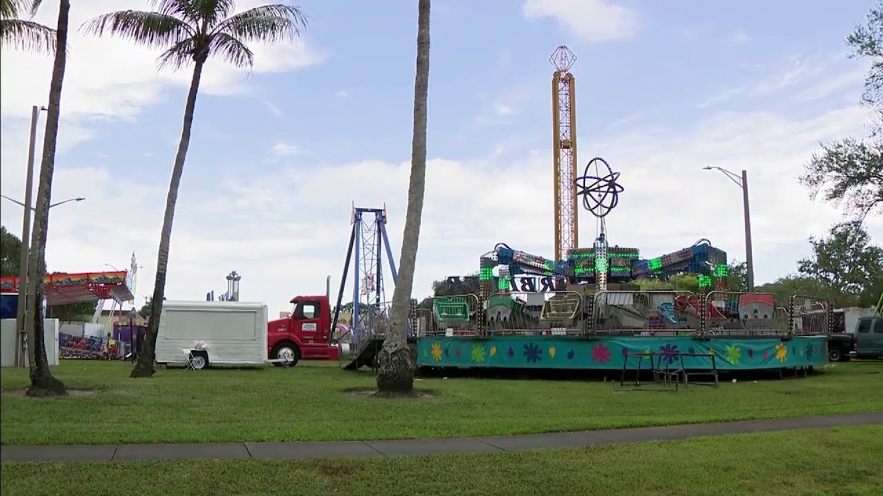 Broward carnival worker takes scary fall setting up ride - THE MIAMI ...