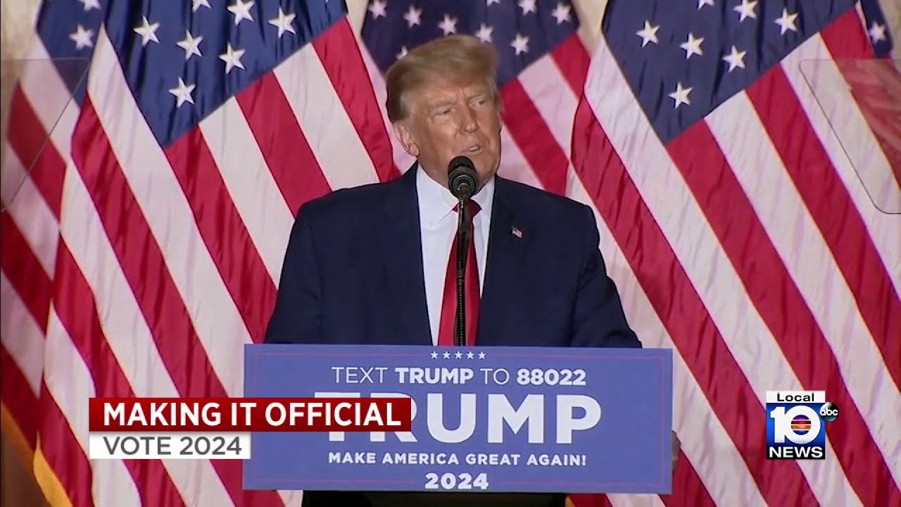 Mar-a-Lago announcement: Trump is running for president in 2024 - THE ...