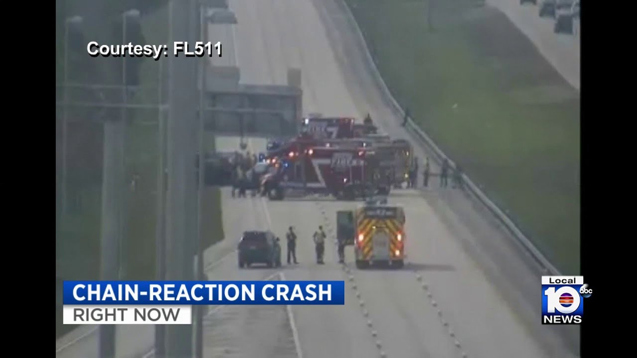 Chain reaction crash injures 10 in Broward - THE MIAMI METROPOLIS