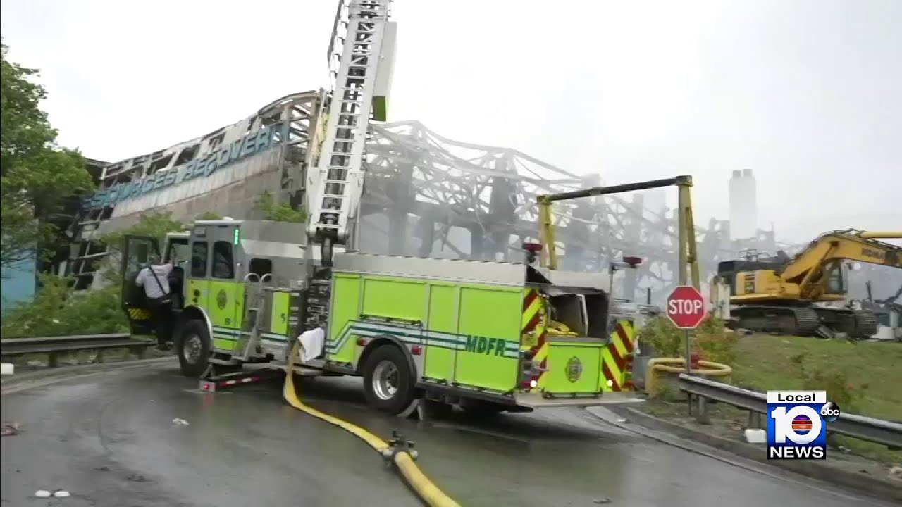 Fire crews continue to fight Doral waste-to-energy facility fire for ...