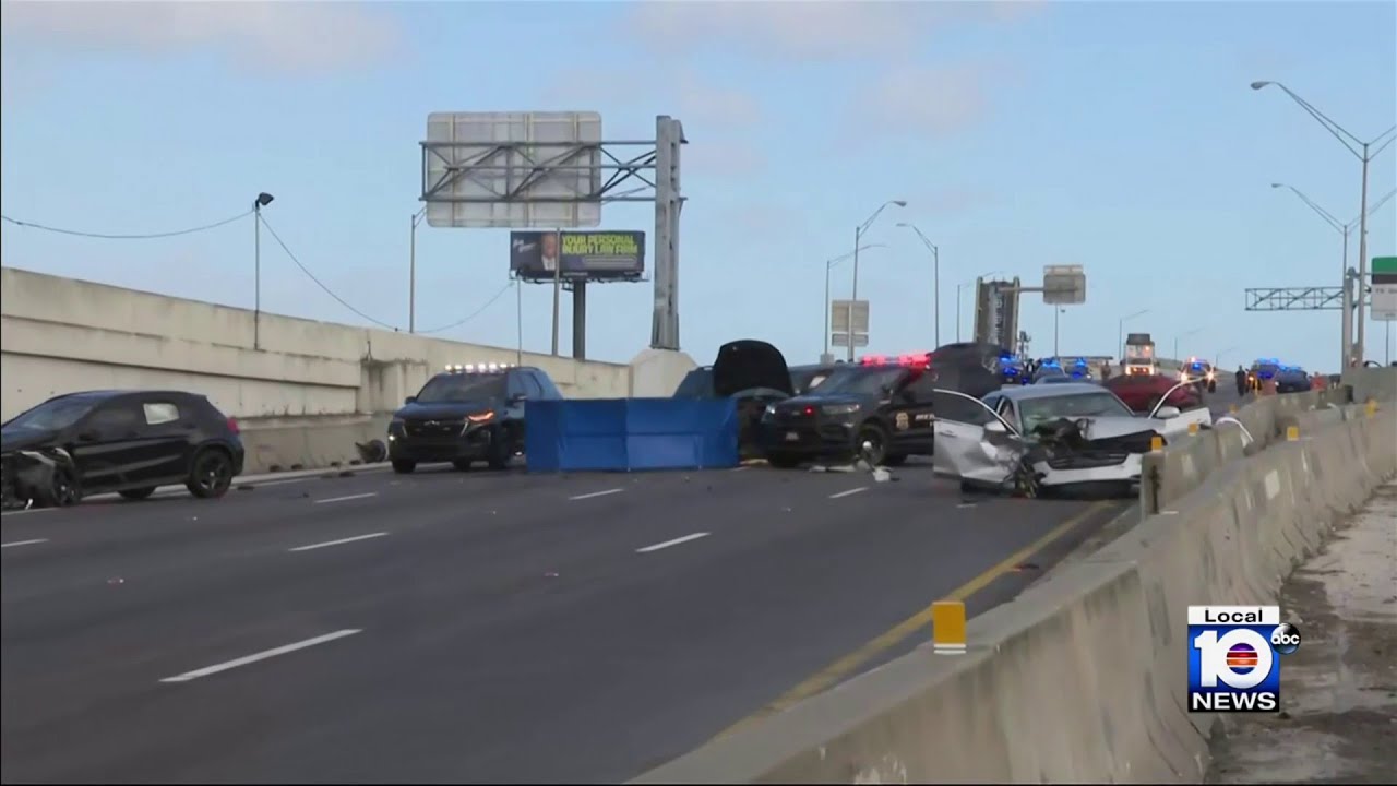 Deadly crash shuts down southbound lanes of I-95 in Fort Lauderdale - THE MIAMI METROPOLIS