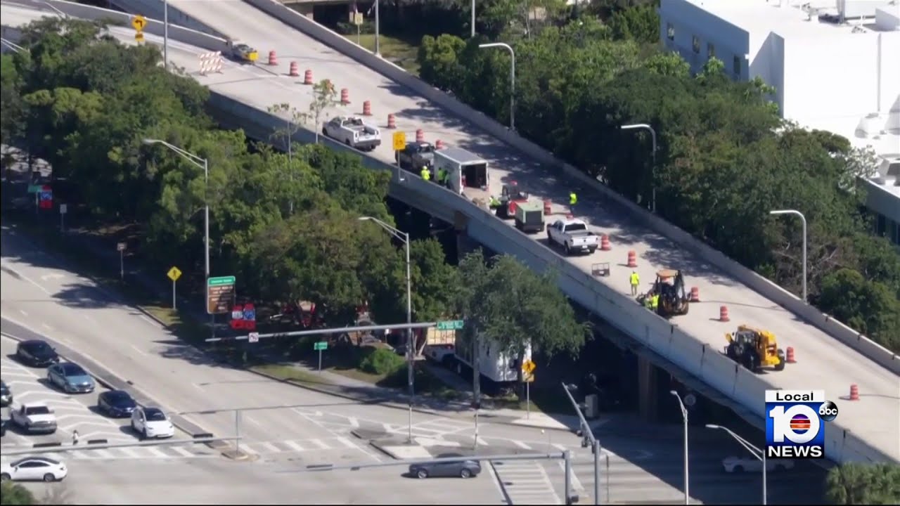 Miami flyover re-opens after closure causes traffic nightmare - THE ...