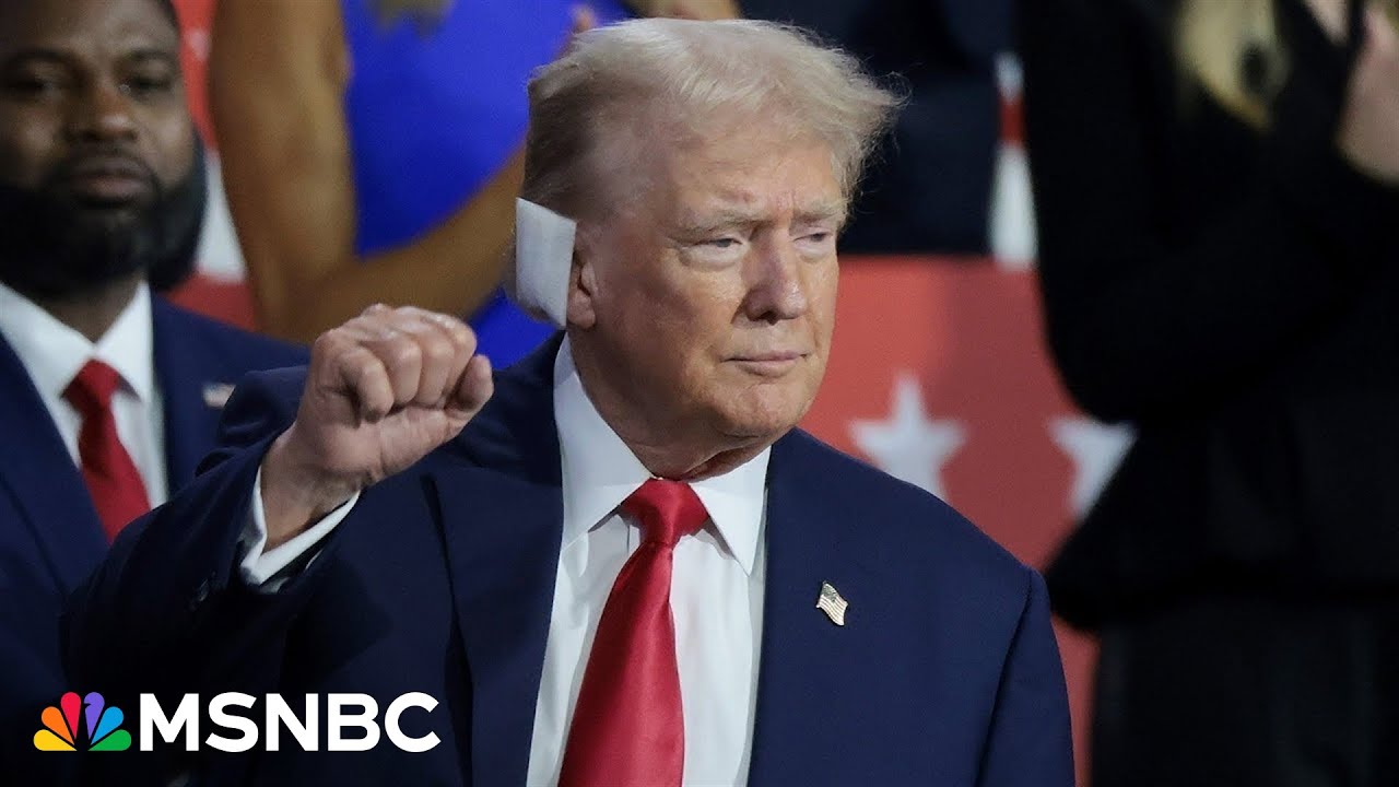 WATCH: Trump makes first appearance at RNC after assassination attempt ...
