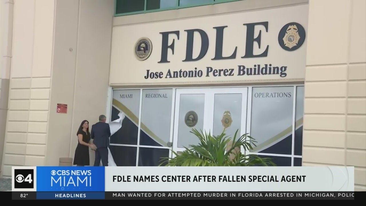 FDLE names Miami center after fallen agent - THE MIAMI METROPOLIS