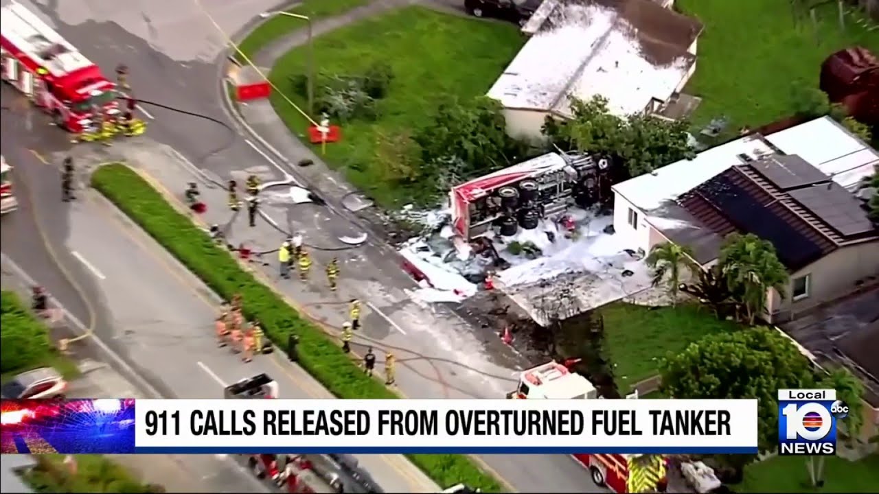 Authorities release 911 calls after fuel tanker overturned in ...