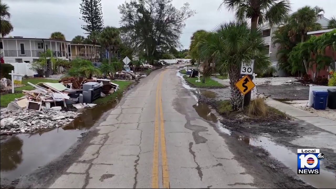 Residents in Siesta Key brace for Hurricane Milton while still cleaning up from Helene - THE ...