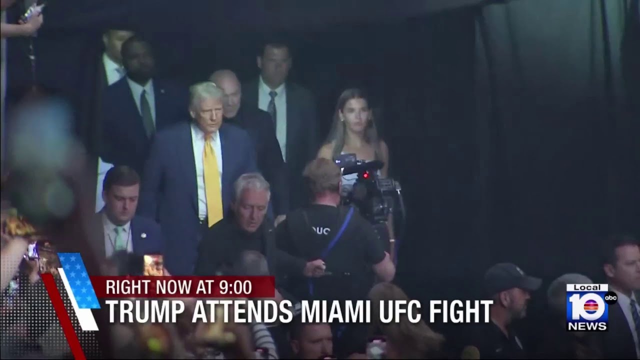 Trump attends Miami UCF fight - THE MIAMI METROPOLIS